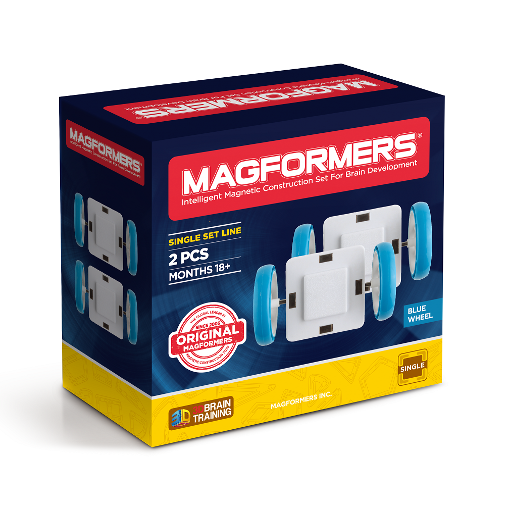 SINGLE WHEEL SET 2PC - BLUE – Magformers Australia