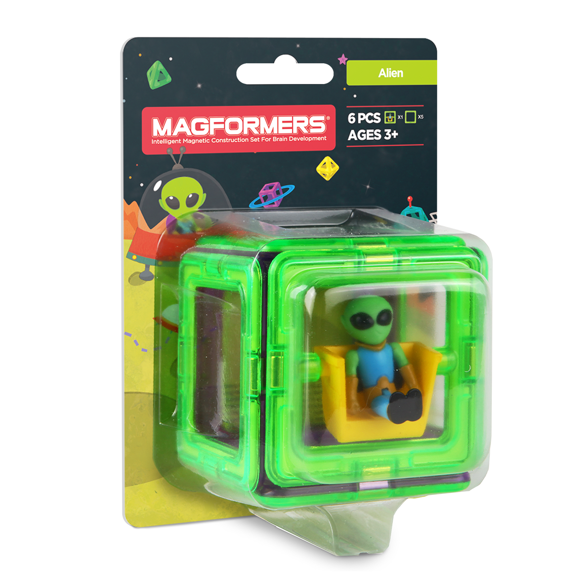 Figure Plus Set (Alien Square) – Magformers Australia